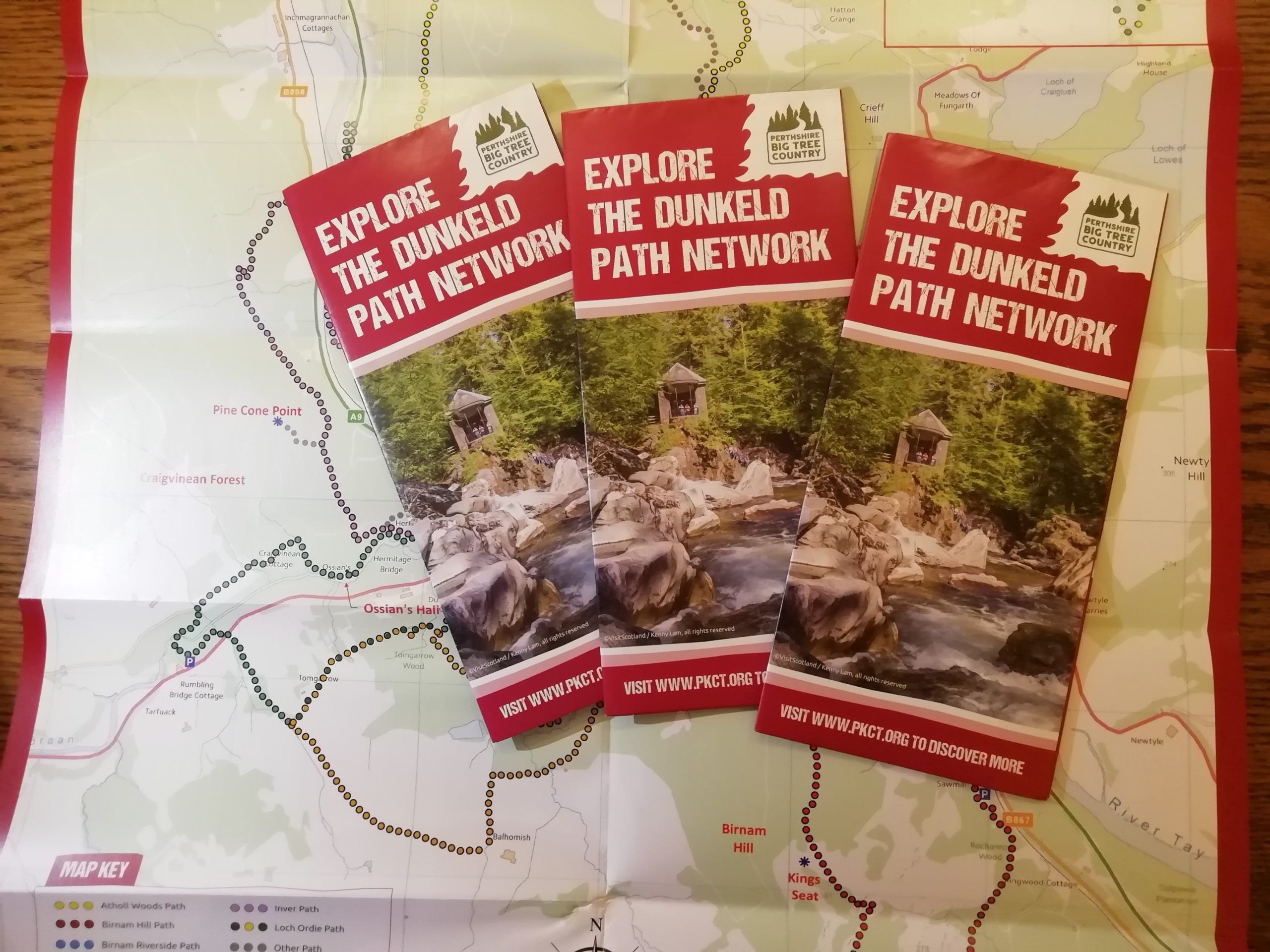 Map of the Dunkeld Path Network - Historic Dunkeld