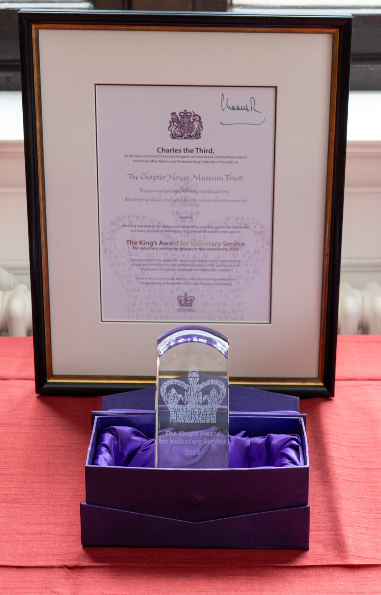 Kings Award for Voluntary Services - Historic Dunkeld
